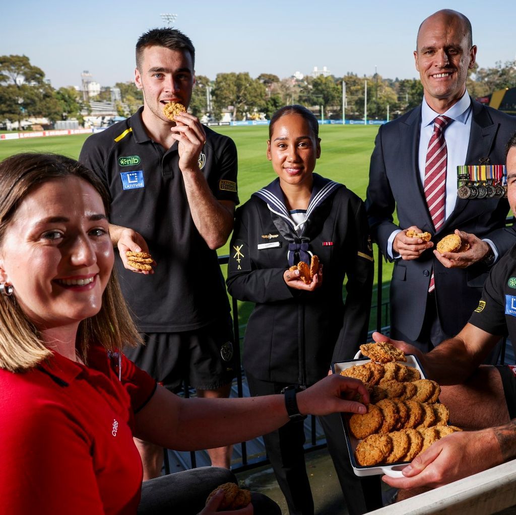 Coles and Richmond Football Club bake Anzac biscuits for bravery trust ...