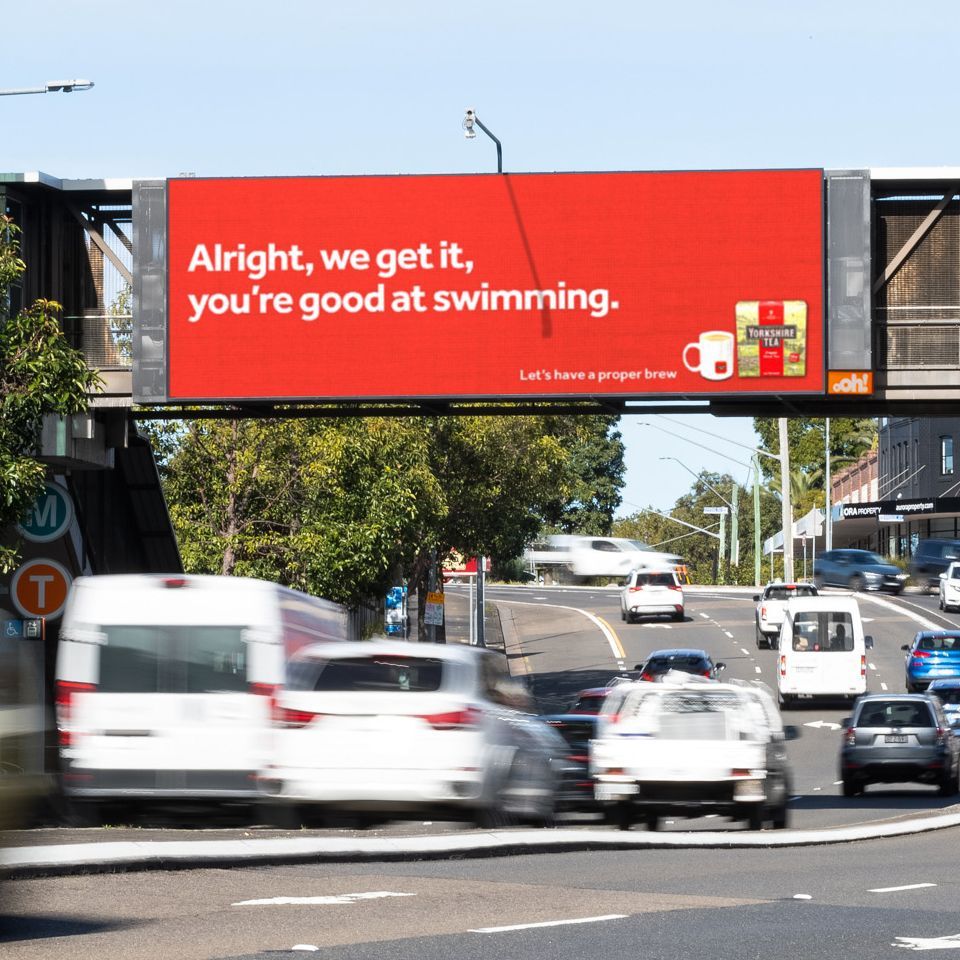 Yorkshire Tea raises cup to Australian swim team's success with OOH ...