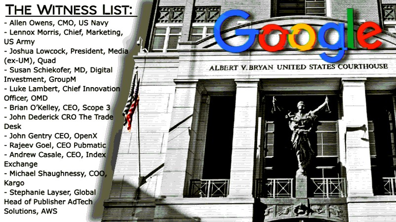 Google claims open web display no longer exists as Justice Department ...