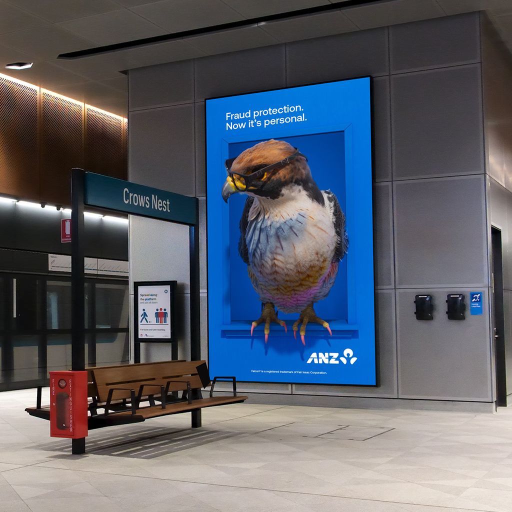 ANZ Falcon soars with Australia's largest 3D out of home campaign | Mi3