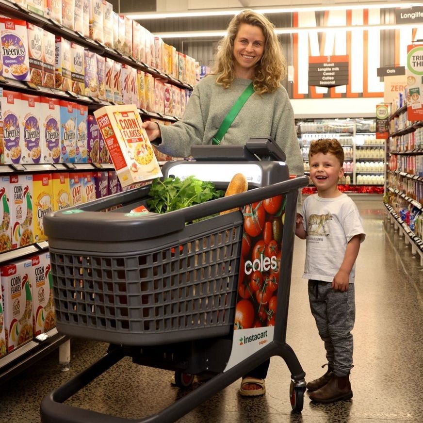 Coles trials AI-powered smart trolleys in Melbourne for real-time spend ...