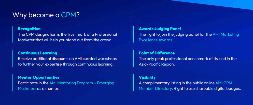 AMI Certified Practising Marketers - FAQs | Mi3